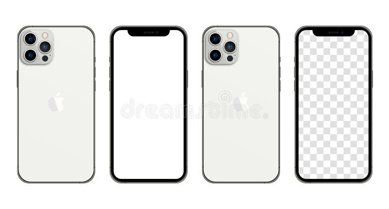 Iphone 13 Silver Color. Realistic Smartphone Mockup Editorial Photo ...