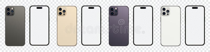 Iphone 14 Pro Mockup. Mockup Screen Iphone and Back Side Iphone. Iphone ...