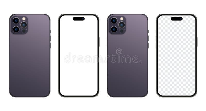 Iphone 14 Pro Mockup. Iphone 14 Realistic Vector. Smartphone Mockup ...