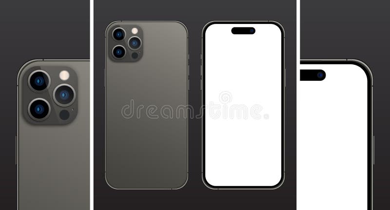 Iphone 14 Pro Mockup. Iphone 14 Realistic Vector. Smartphone Mockup ...