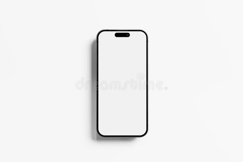 Iphone 15 and 15 Pro and 15 Pro Max White Blank 3D Rendering Mockup ...