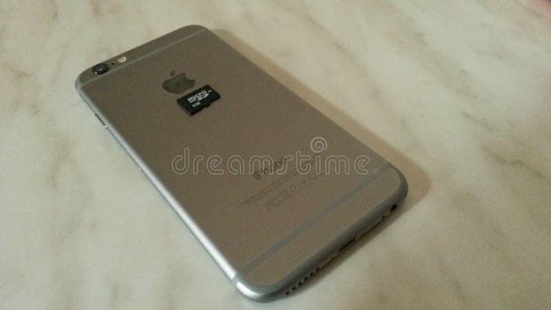 Iphone 6s Gray with Sd Card Editorial Image - Image of phone, apple ...