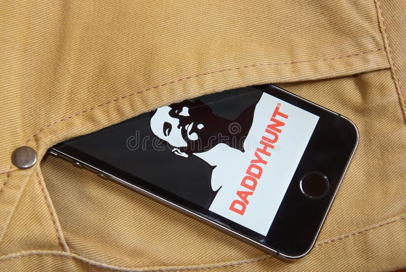 IPhone 5s with Mobile Application for Daddyhunt on the Screen in ...