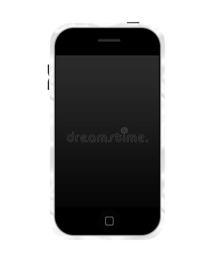 IPhone Schablone stock abbildung. Illustration von schablone - 66673350