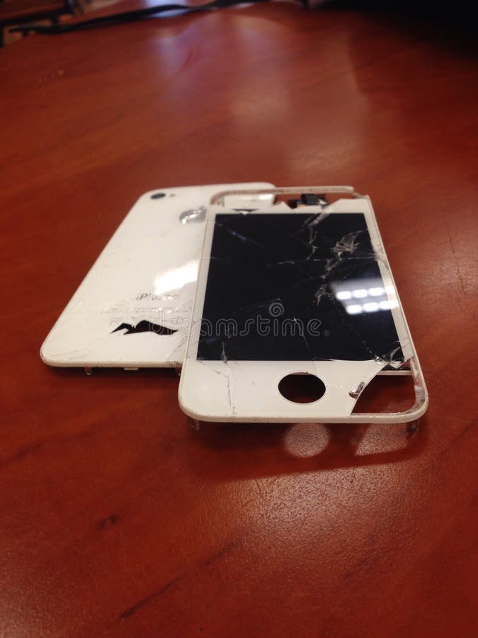 Iphone Screen Repair Fixed Cracked Editorial Image - Image of cracked ...