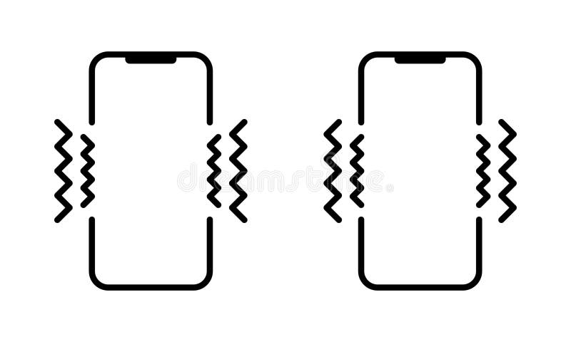 Iphone Smartphone Shake Icon. Phone Vibration Sign Symbol. Vibrating ...