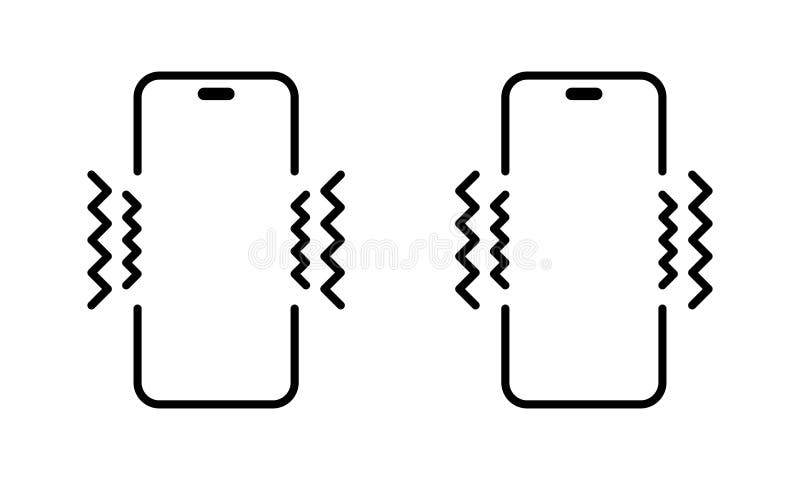 Iphone Smartphone Vibration Icon. Vibrating Phone Sign Symbol Stock ...