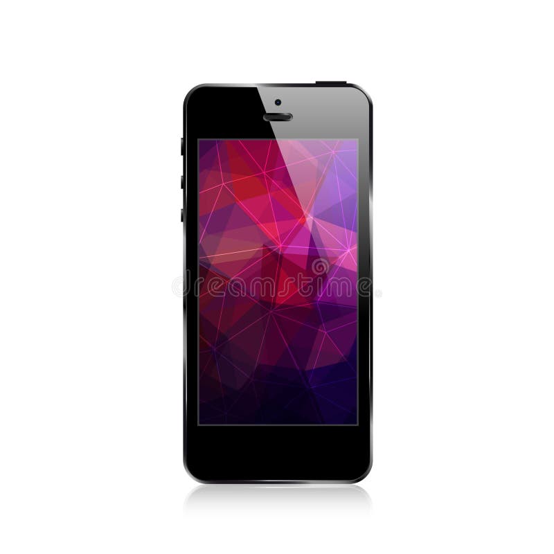 Iphone / Triangular Abstract Background Stock Illustration ...