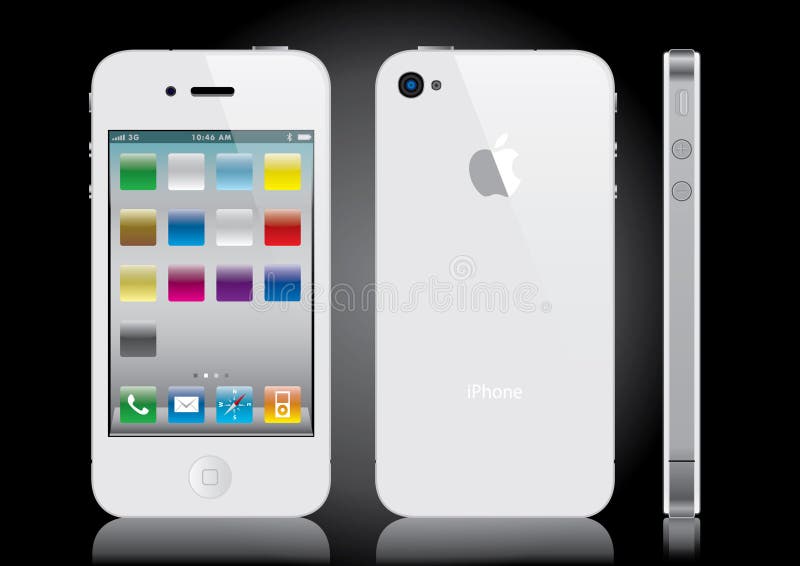 Iphone 6 black Vector editorial photography. Illustration of stream ...