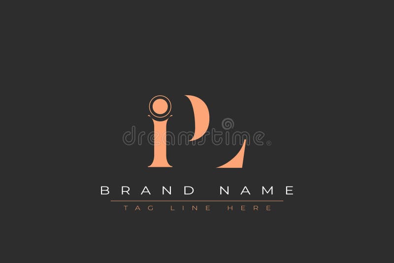 IPL Abstract Letter Logo Design Stock Vector - Illustration of company ...