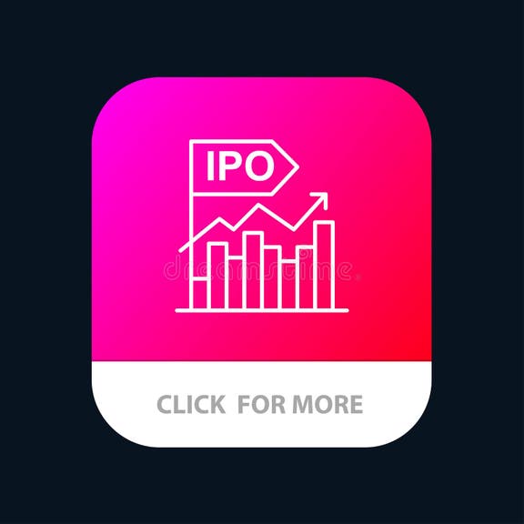 Ipo, Business, Initial, Modern, Offer, Public Mobile App Button ...