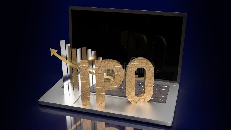 The Ipo or Initial Public Offering for Business Concept 3d Rendering ...