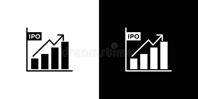 IPO Initial Public Offering Icon Linear Logo Isolated Stock Vector ...