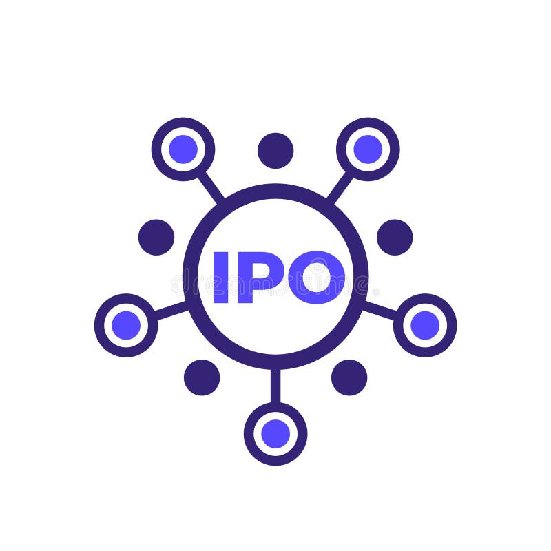IPO, Initial Public Offering Vector Icon Stock Vector - Illustration of ...