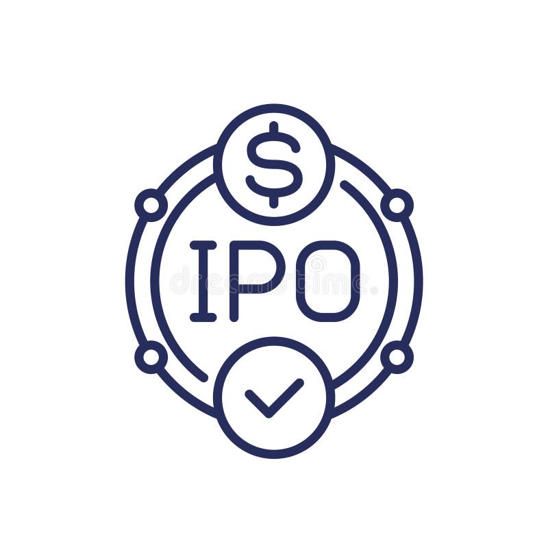 IPO Line Icon, Initial Public Offering Stock Vector - Illustration of ...