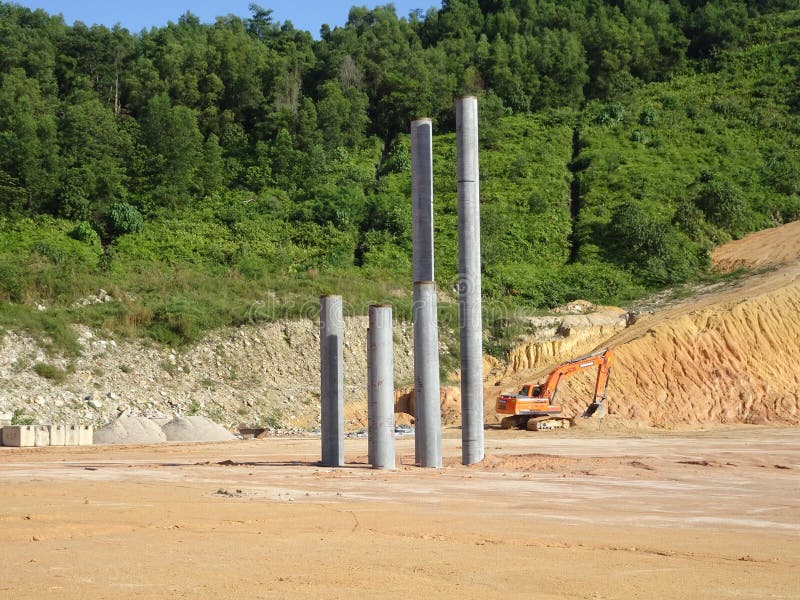 Bore Pile Materials Made from Strong Precast Concrete Designed by the ...