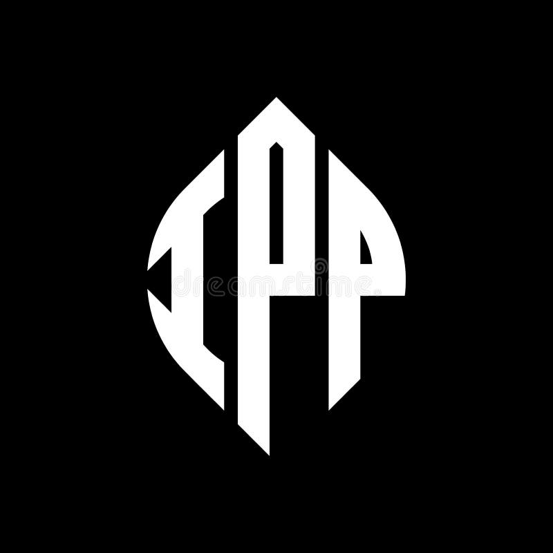 IPP Circle Letter Logo Design with Circle and Ellipse Shape. IPP ...