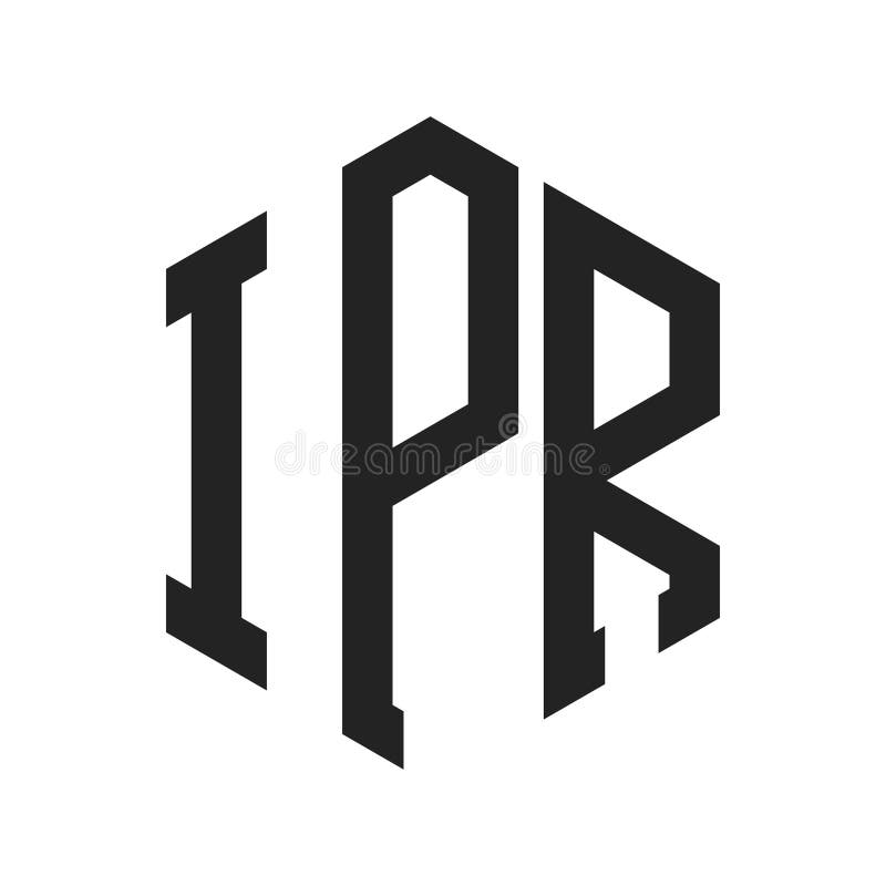 IPR Logo Design. Initial Letter IPR Monogram Logo Using Hexagon Shape ...