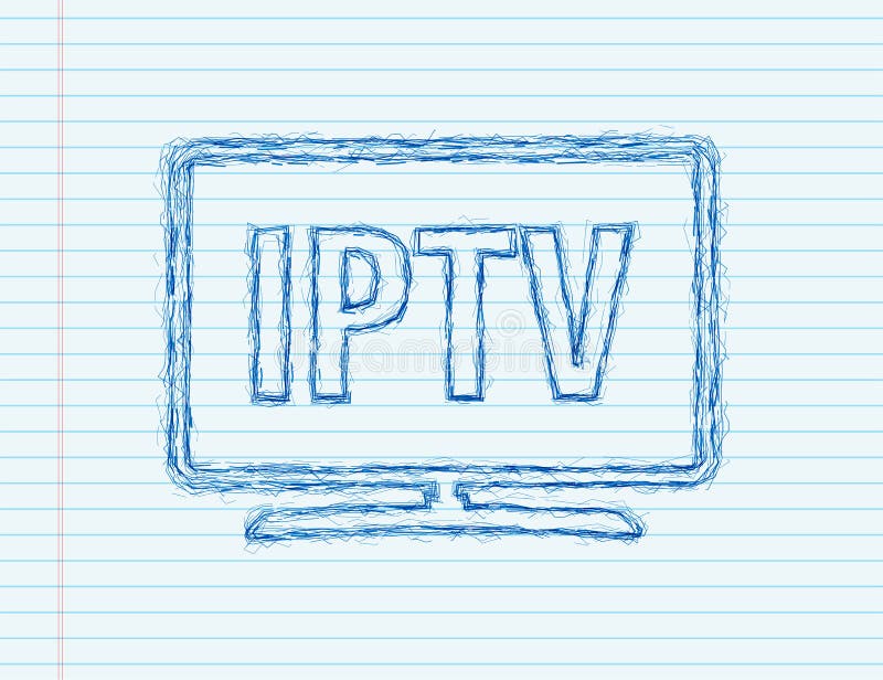 Iptv Badge, Icon, Logo. Sketch Icon. Vector Stock Illustration. Stock ...