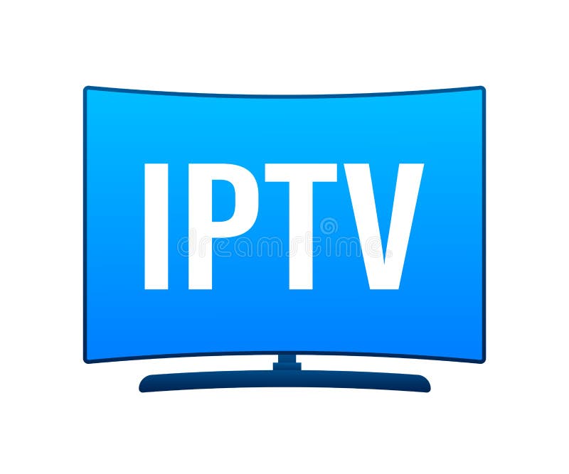 IPTV Vector Line Icon. IP TV Video Channel Box Concept Icon. Stock ...