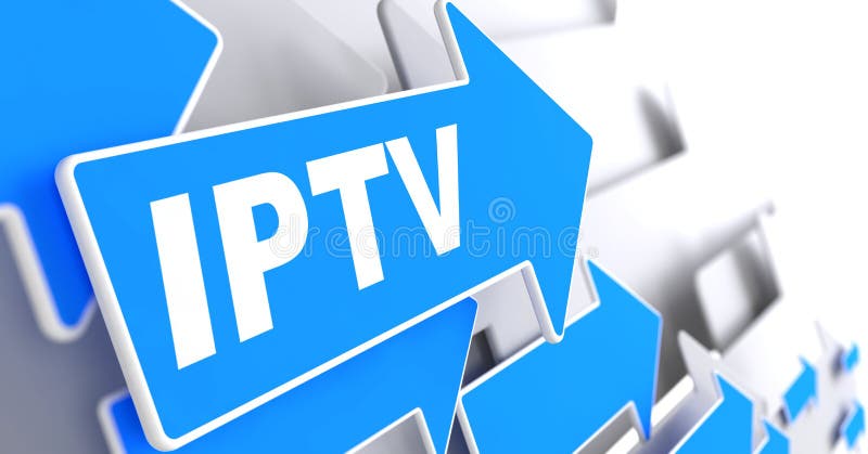 IPTV Concept on Digital Background. Stock Illustration - Illustration ...