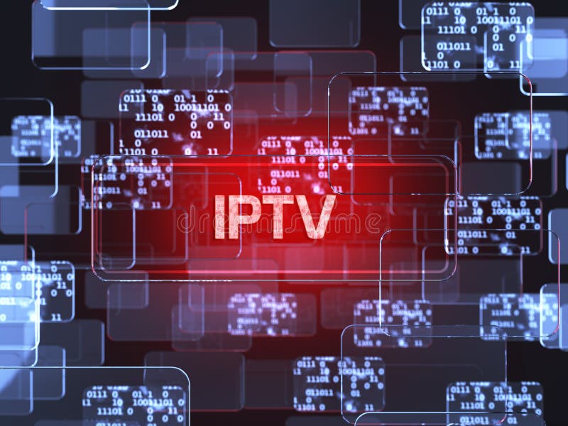 IPTV screen concept stock illustration. Illustration of building - 44036777