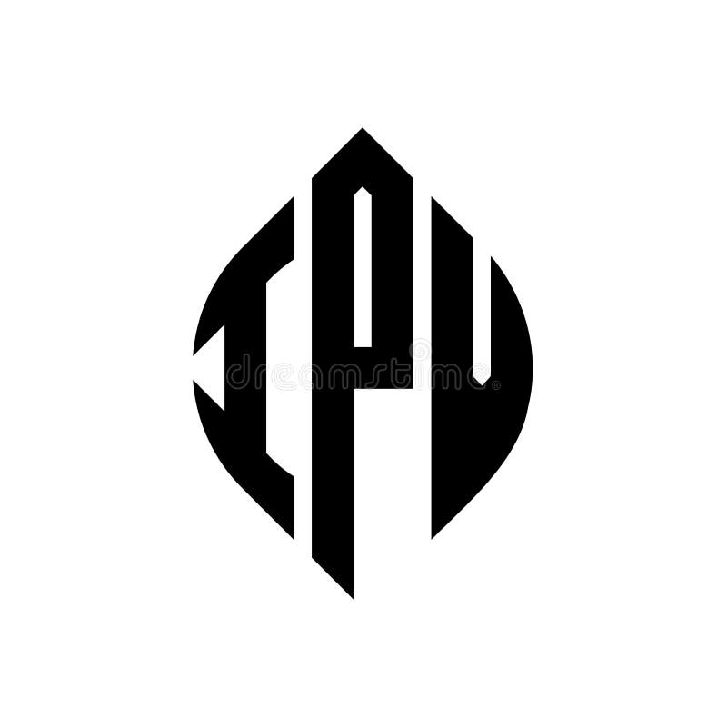 Ipv Circle Letter Logo Design With Circle And Ellipse Shape Ipv Ellipse Letters With