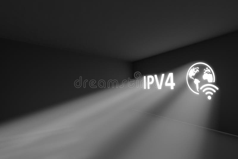 IPV4 Rays Volume Light Concept Stock Illustration - Illustration of ...