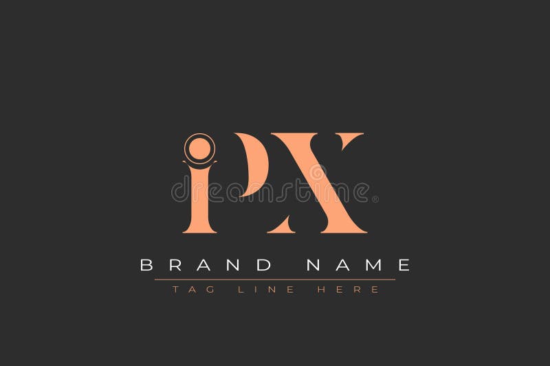 IPX Abstract Letter Logo Design Stock Vector - Illustration of brand ...