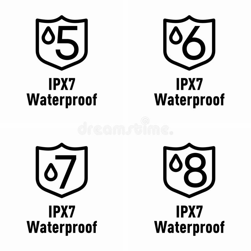 IPX Waterproof Vector Information Sign Stock Vector - Illustration of ...