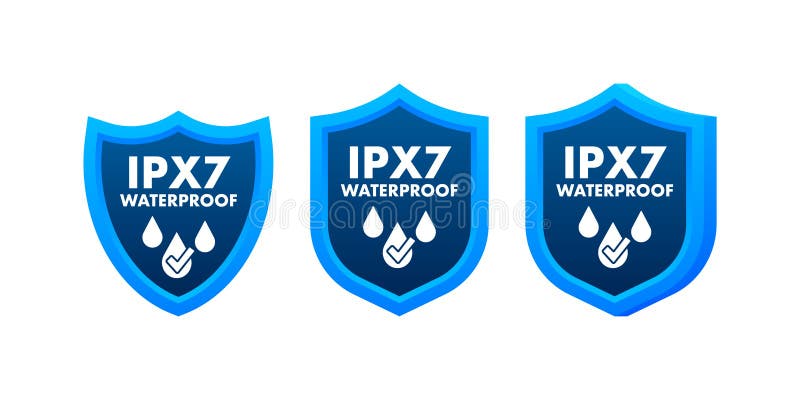 IPX7 Waterproof, Water Resistance Level Information Sign Stock Vector ...