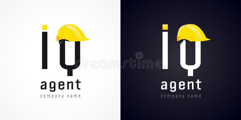 IQ agent vector logo. stock vector. Illustration of audit - 83486232