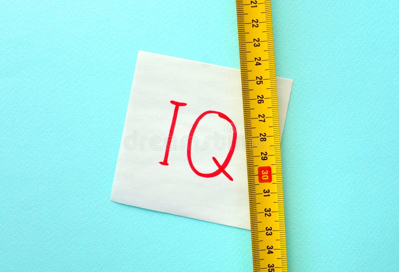 IQ Intelligence Quotient Concept with Text IQ on a Paper Stock Image ...