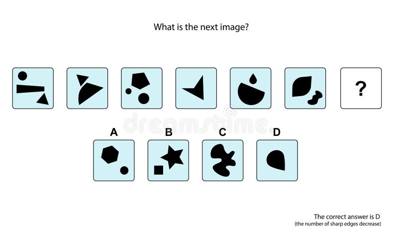 What is the Next Image Abstract Reasoning Question Stock Vector ...