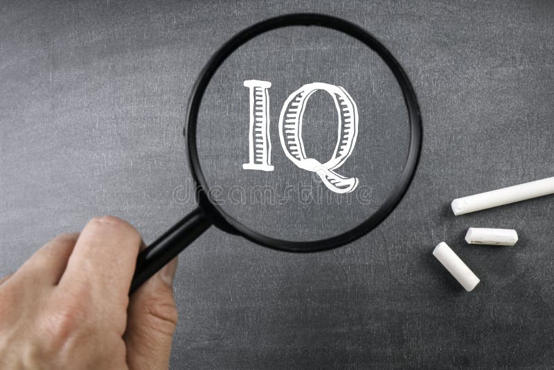 IQ Test. Challenge, Knowledge and Understanding Concept Stock Photo ...