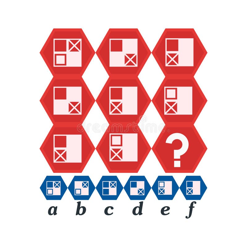 IQ Test. Choose Correct Answer. Logical Task, Educational Game for Kids ...