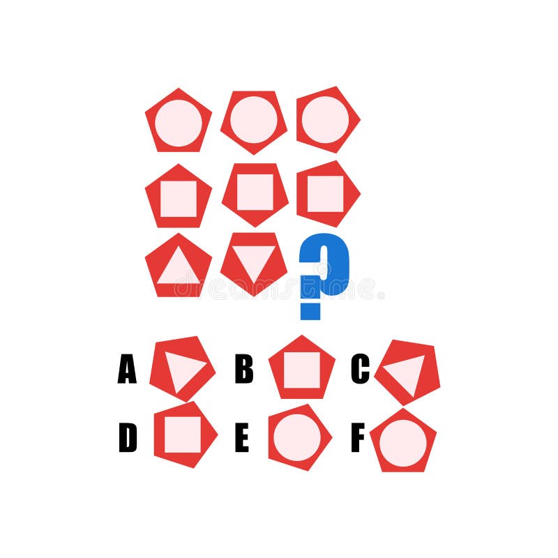 IQ Test. Choose Correct Answer. Logical Task, Educational Game for Kids ...