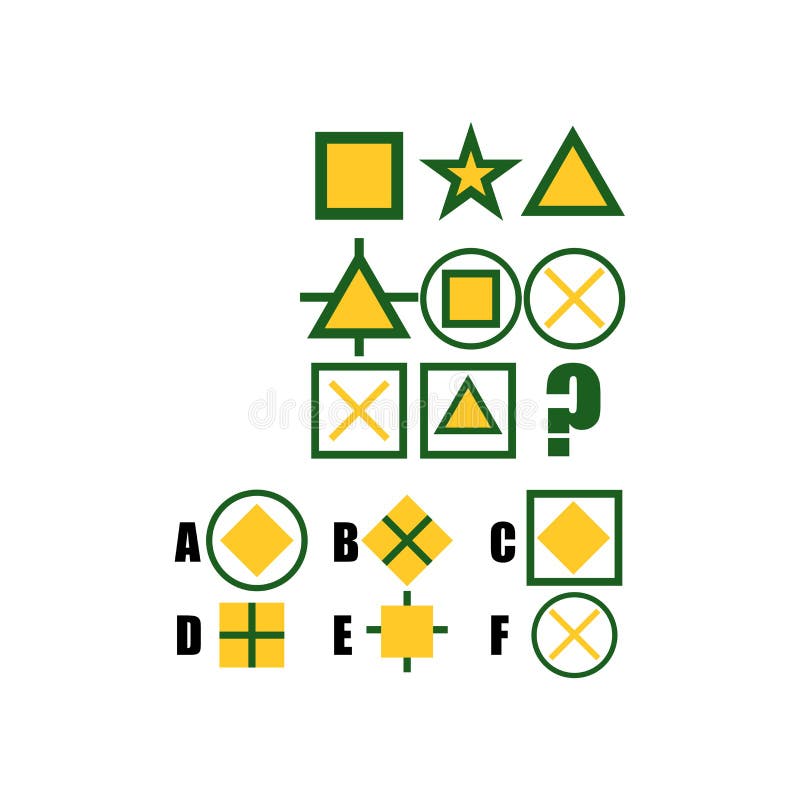 IQ Test. Choose Correct Answer. Logical Task, Educational Game for Kids ...