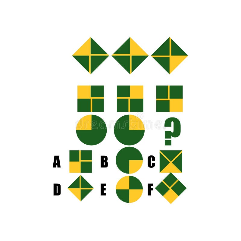 IQ Test. Choose Correct Answer. Logical Task, Educational Game for Kids ...