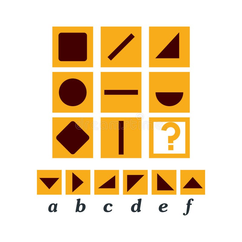 IQ Test. Choose Correct Answer. Logical Task, Educational Game for Kids ...