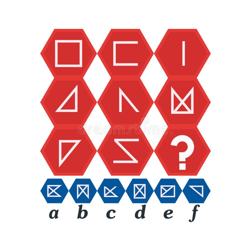 IQ Test. Choose Correct Answer. Logical Task, Educational Game for Kids ...