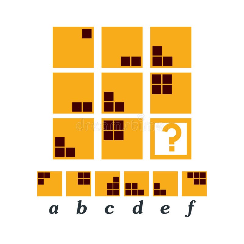 IQ Test. Choose Correct Answer. Logical Task, Educational Game for Kids ...