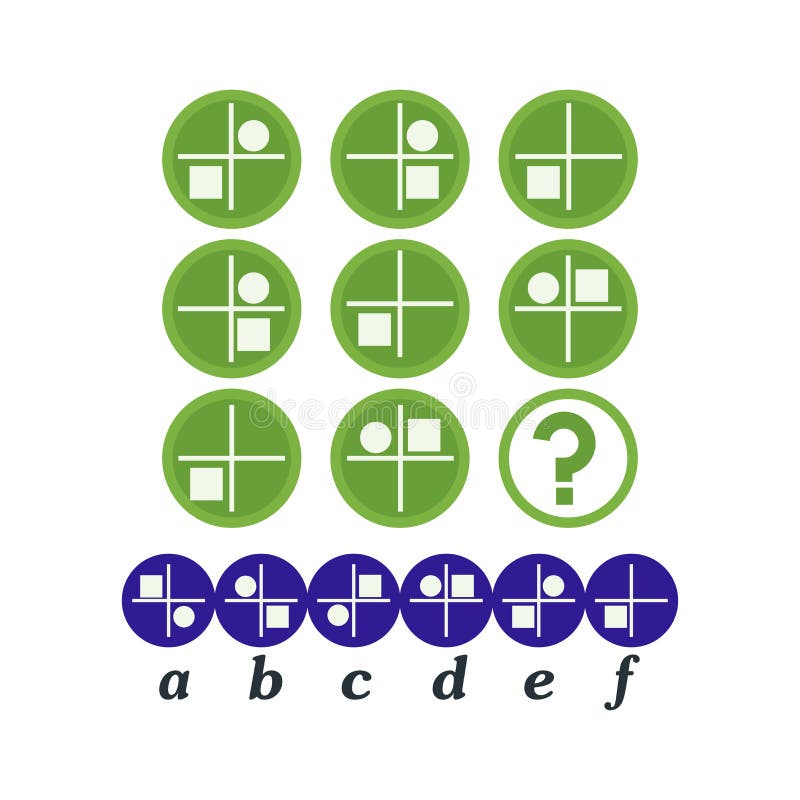 IQ Test. Choose Correct Answer. Logical Task, Educational Game for Kids ...