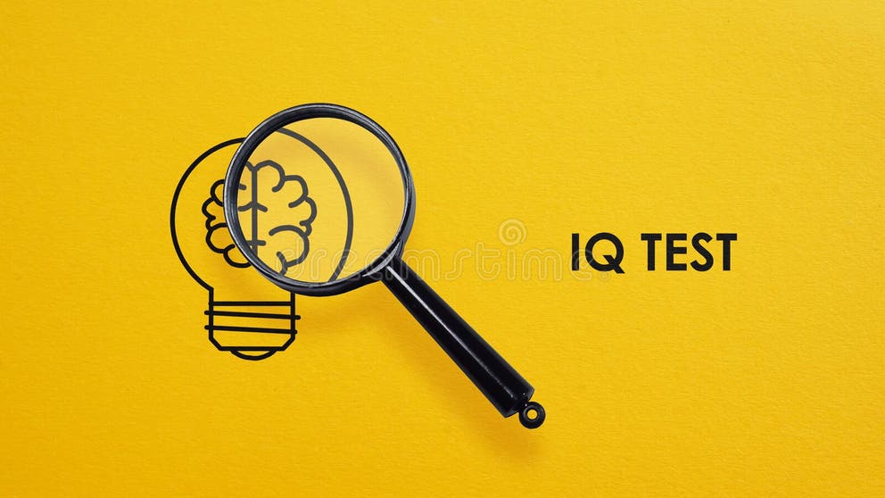 IQ Test or Intelligence Quotient.IQ Test for Employees Stock Photo ...