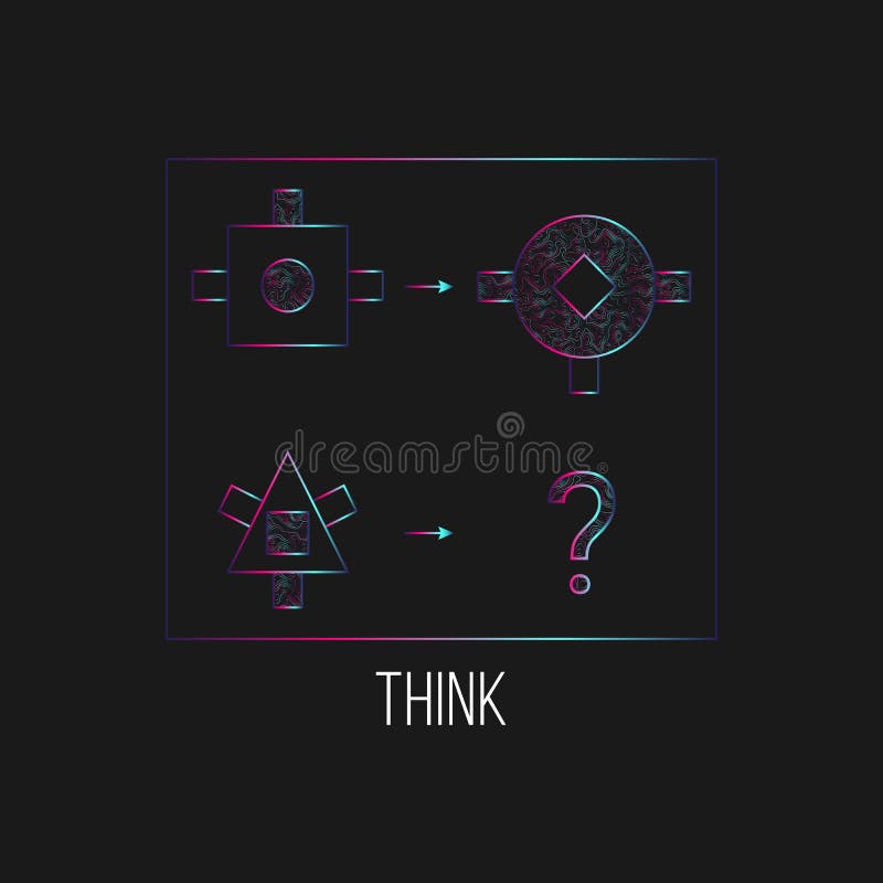 Think Abstract Illustration Stock Vector - Illustration of abstract ...