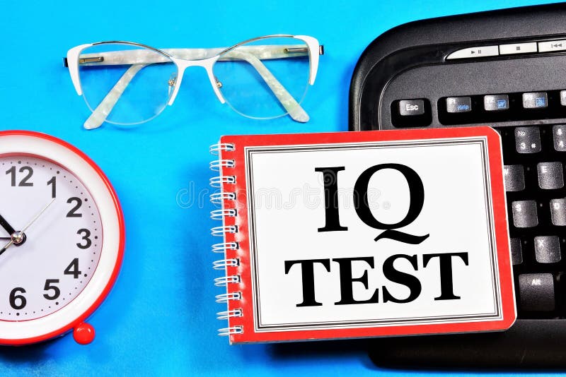 IQ Test . a Text Label in the Research Notebook Stock Image - Image of ...