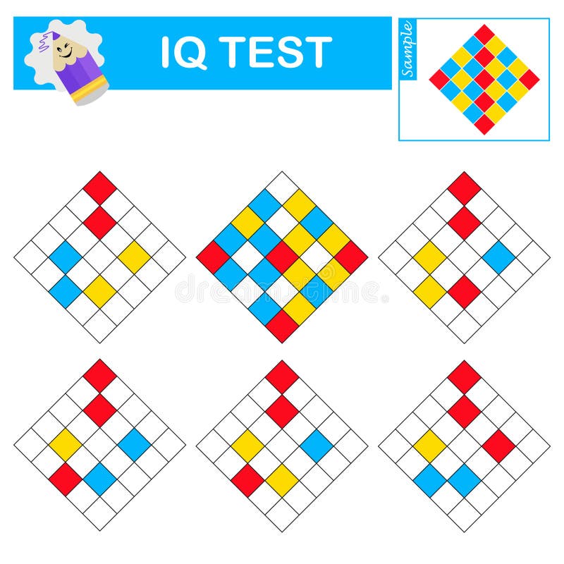 Logic Game. IQ Training Test. Attention Tasks for Children. Printable ...