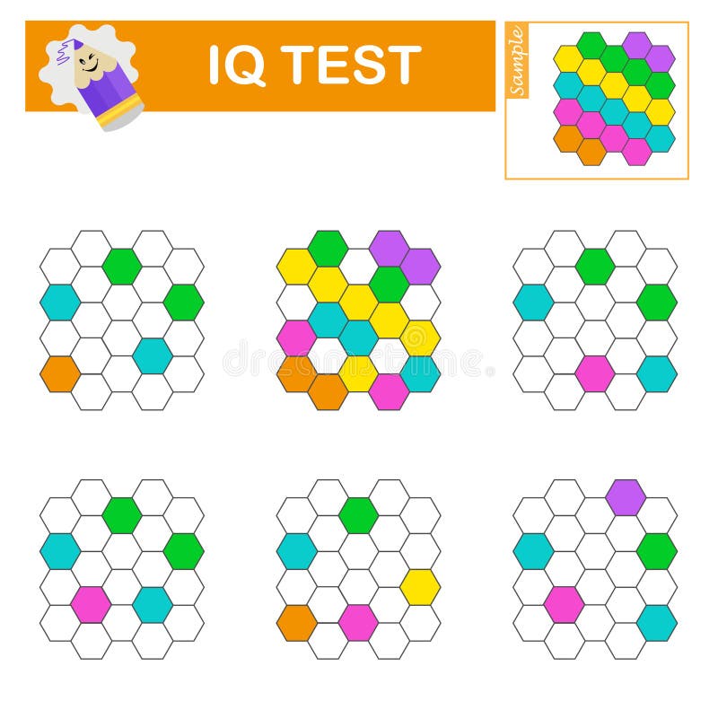 Logic Game. IQ Training Test. Educational Material for Children. Vector ...
