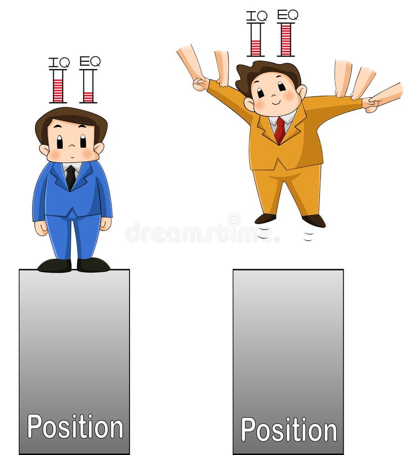 IQ Versus EQ. How Far Will it Take You? Stock Vector - Illustration of ...