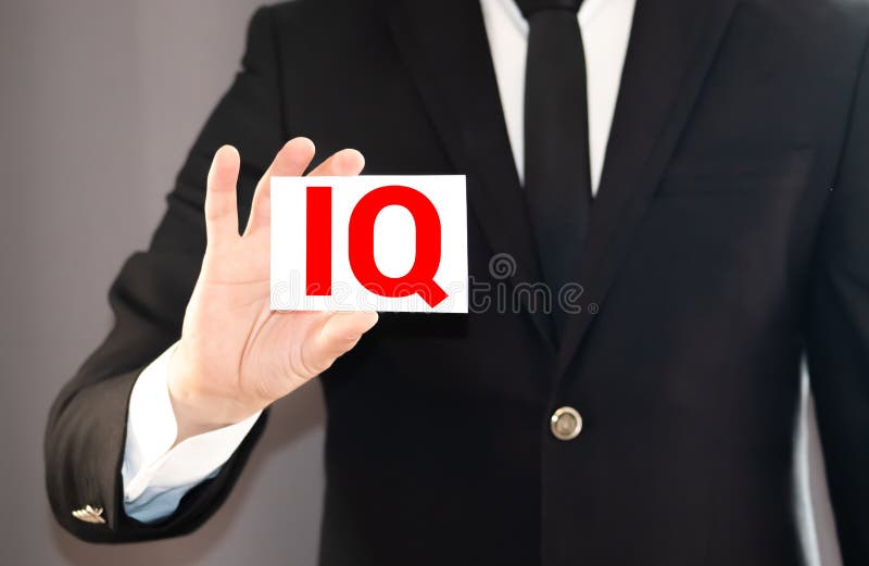 IQ Word Concept on Wooden Cube. Intelligence Symbol Stock Image - Image ...